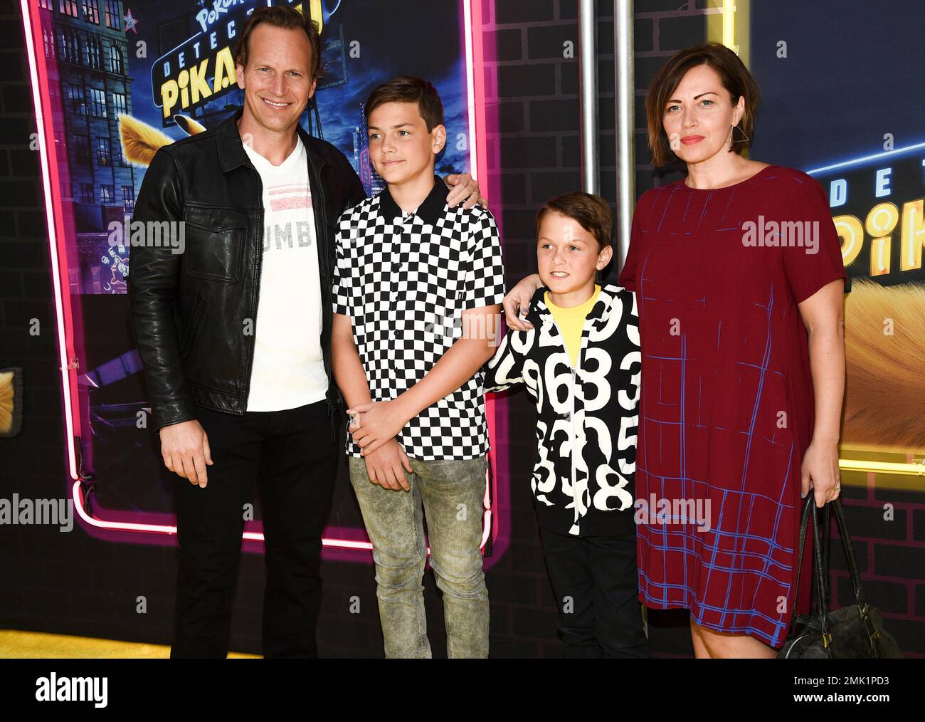 Actor Patrick Wlson, left, poses with his wife Dagmara Dominczyk and ...