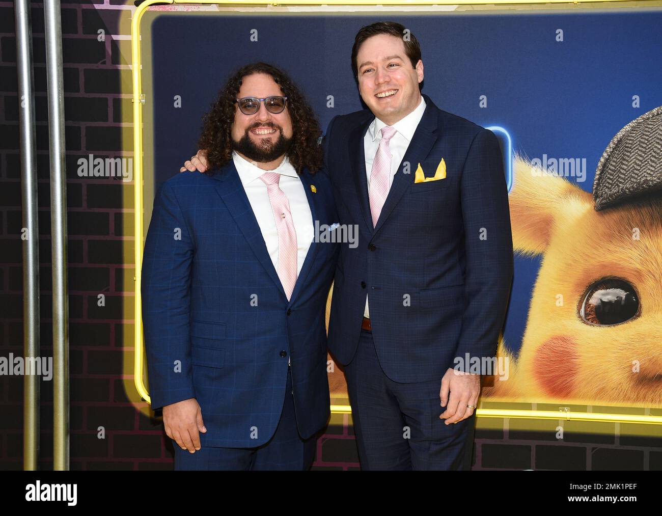 Screenwriters Dan Hernandez, left, and Benji Samit attend the premiere ...
