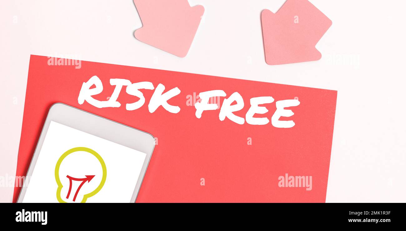 Text showing inspiration Risk Free. Business showcase used to describe ...