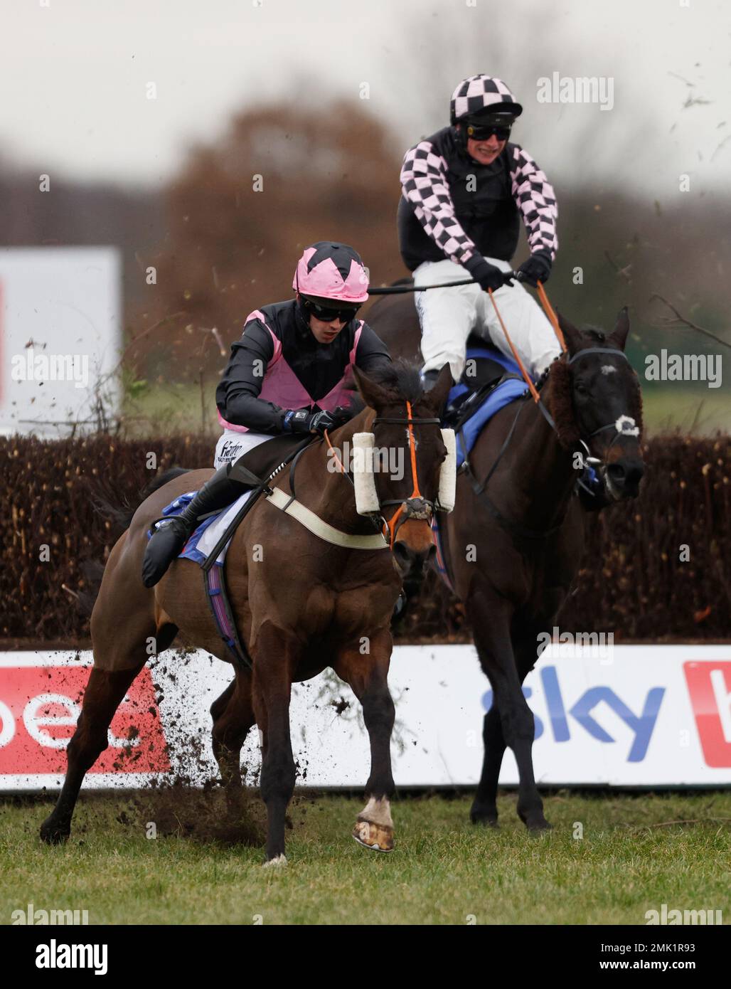 Cooper's Cross ridden by Sam Coltherd (left) before going on to win the ...
