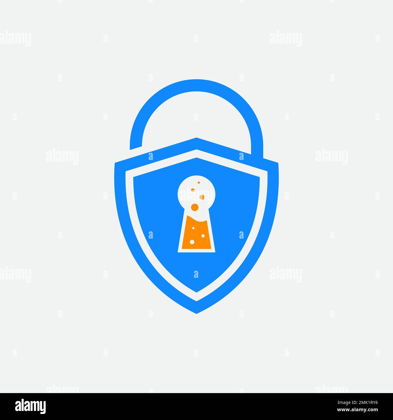 Laboratory and security logo template, easy to create and suitable for ...