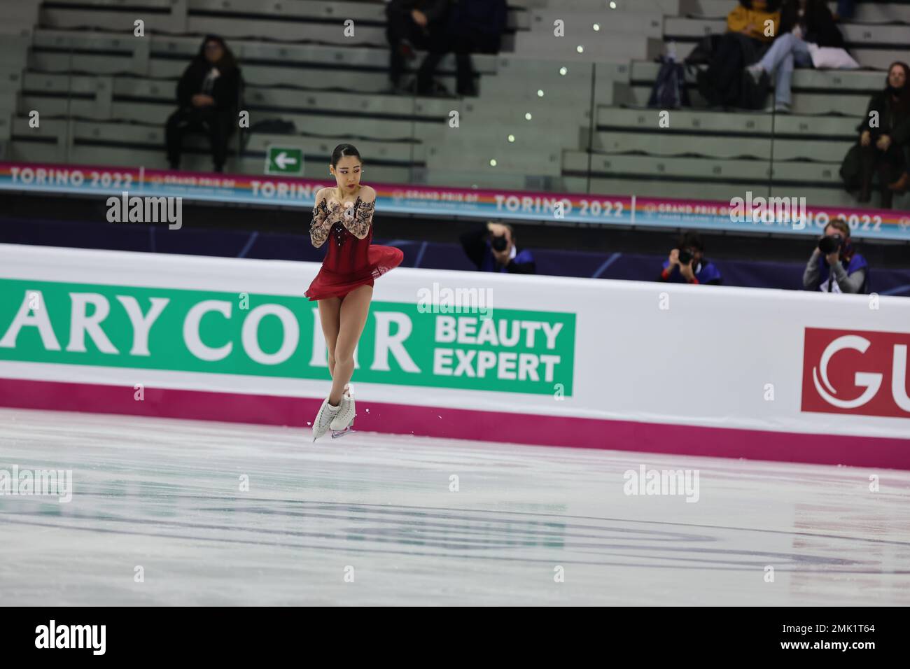 Mai Mihara of Japan competes during the ISU Grand Prix of Figure ...