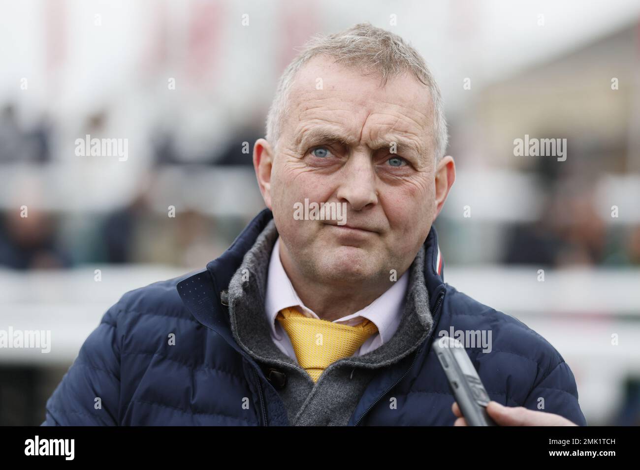 Trainer Stuart Coltherd during the Sky Bet Chase Racing day at ...