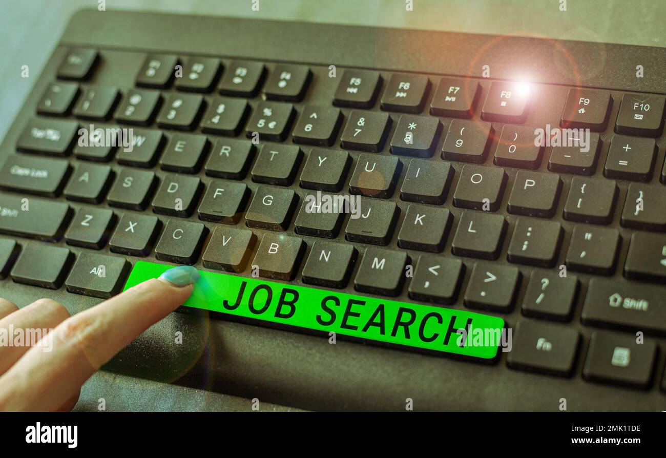 Conceptual display Job Search. Concept meaning An act of person to find ...