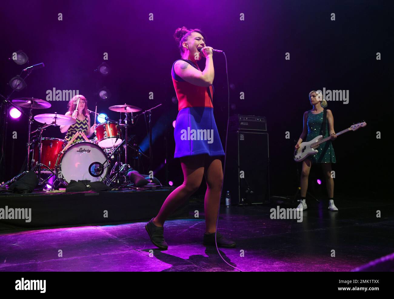 Kathleen Hanna, center, Tobi Vail, left, and Erica Dawn Lyle of the ...