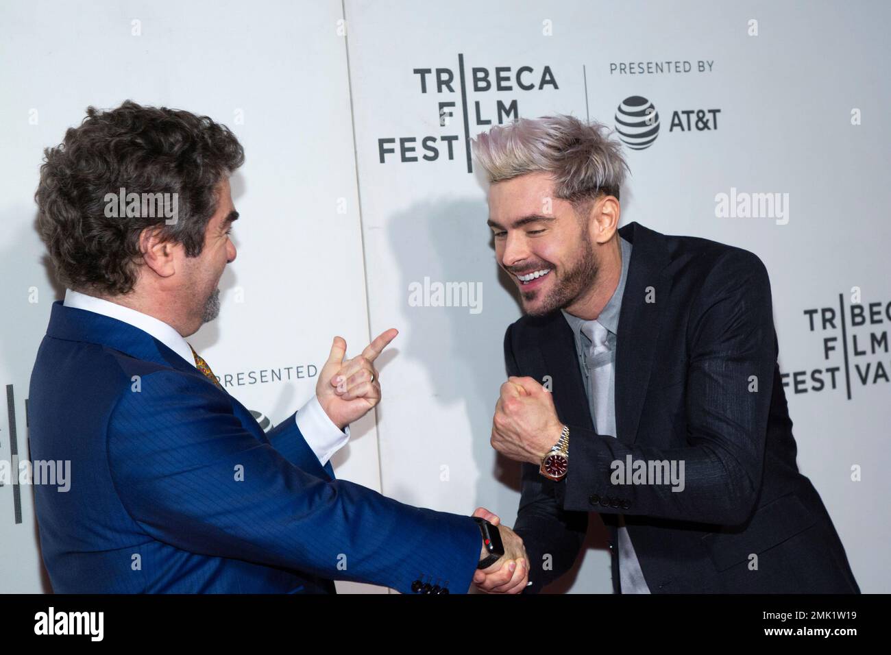 Director Joe Berlinger, left, and actor Zac Efron attend the screening ...