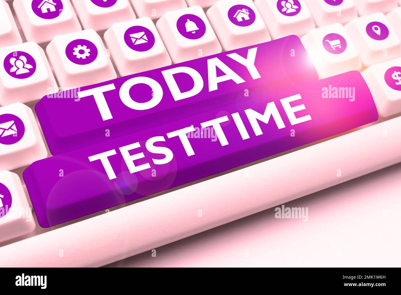 Hand writing sign Test Time. Business showcase Moment to take an ...