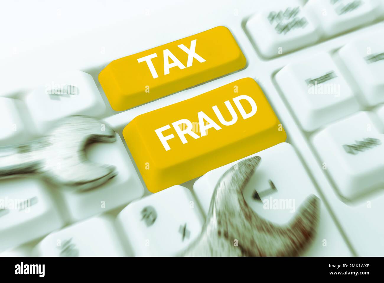 Hand writing sign Tax Fraud. Concept meaning entails cheating on a tax ...