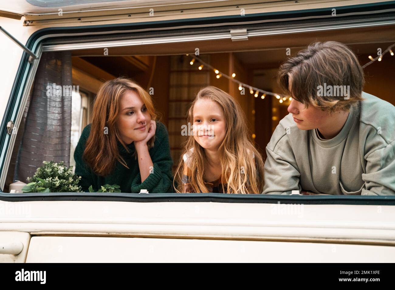 Children,family,brother sister traveling in camper,house on wheels ...