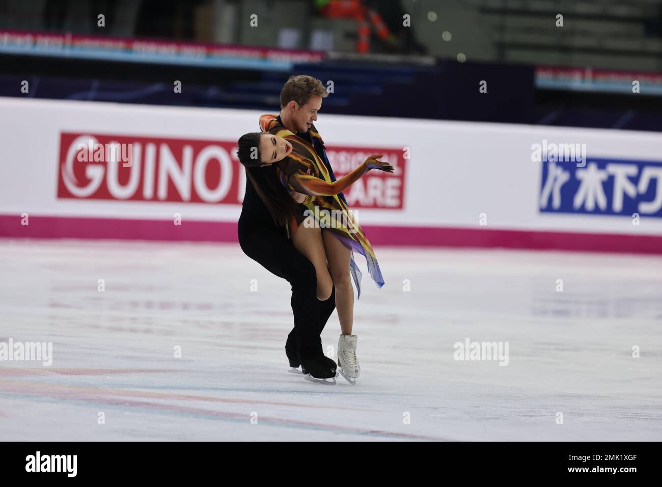 Madison Chock and Evan Bates of United States of America compete during ...