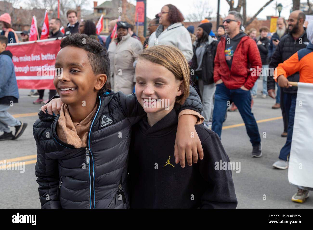 Denver, Colorado - The annual Martin Luther King Day Marade (march ...