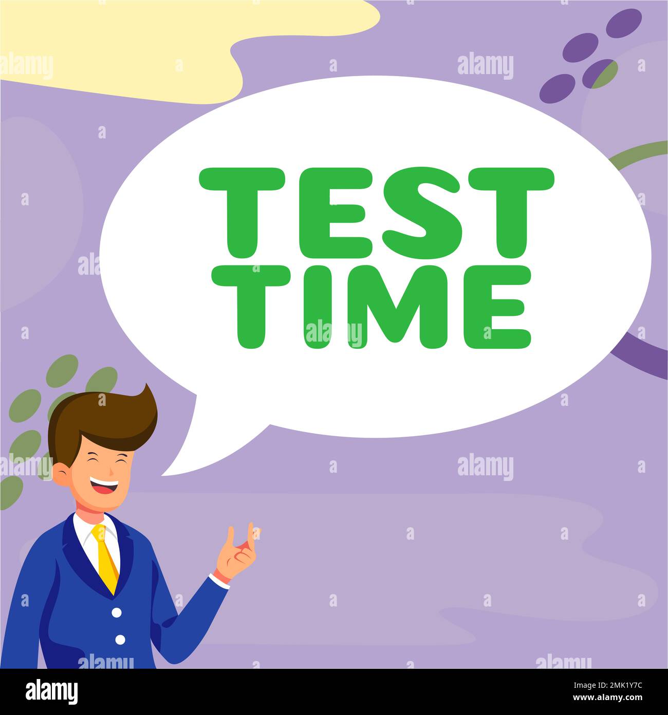 Inspiration showing sign Test Time. Business overview Moment to take an ...