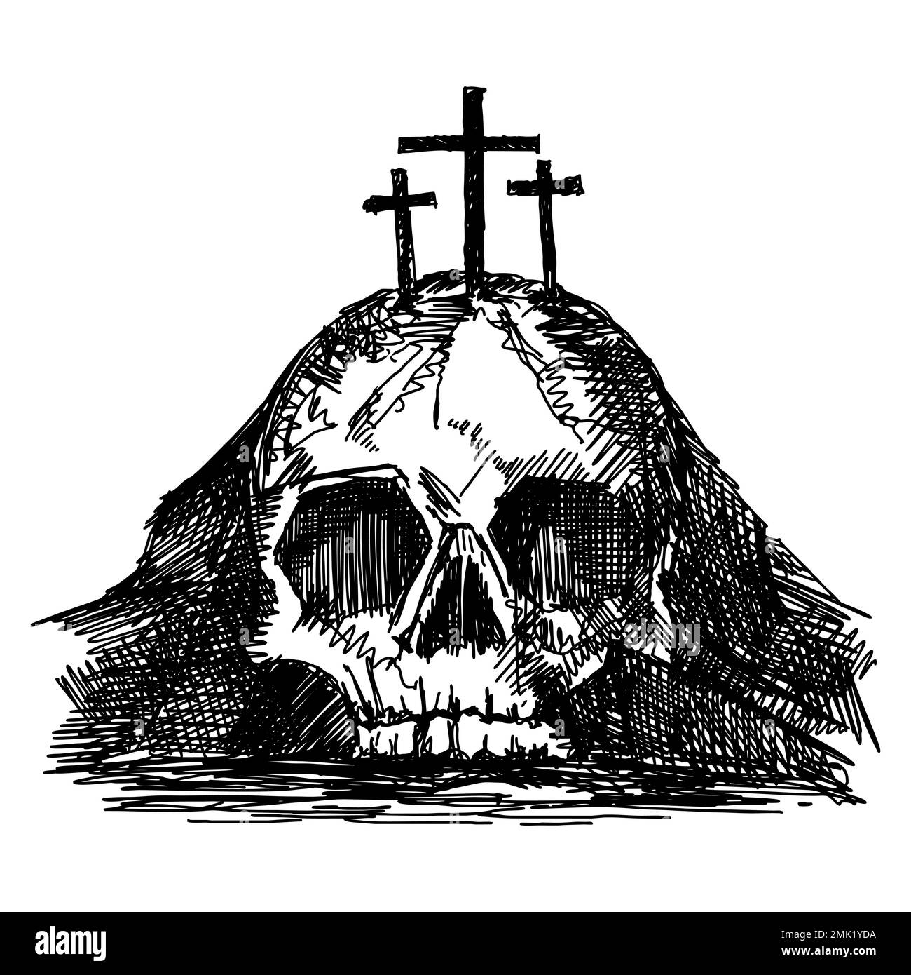 Three crosses mount Cut Out Stock Images & Pictures - Alamy