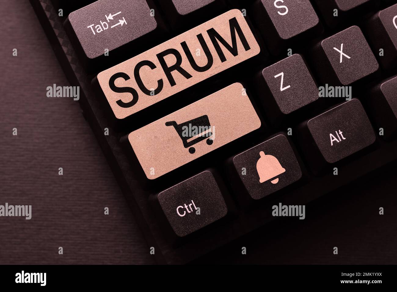 Writing Displaying Text Scrum Word Written On Handwriting As Distinct From Print Written