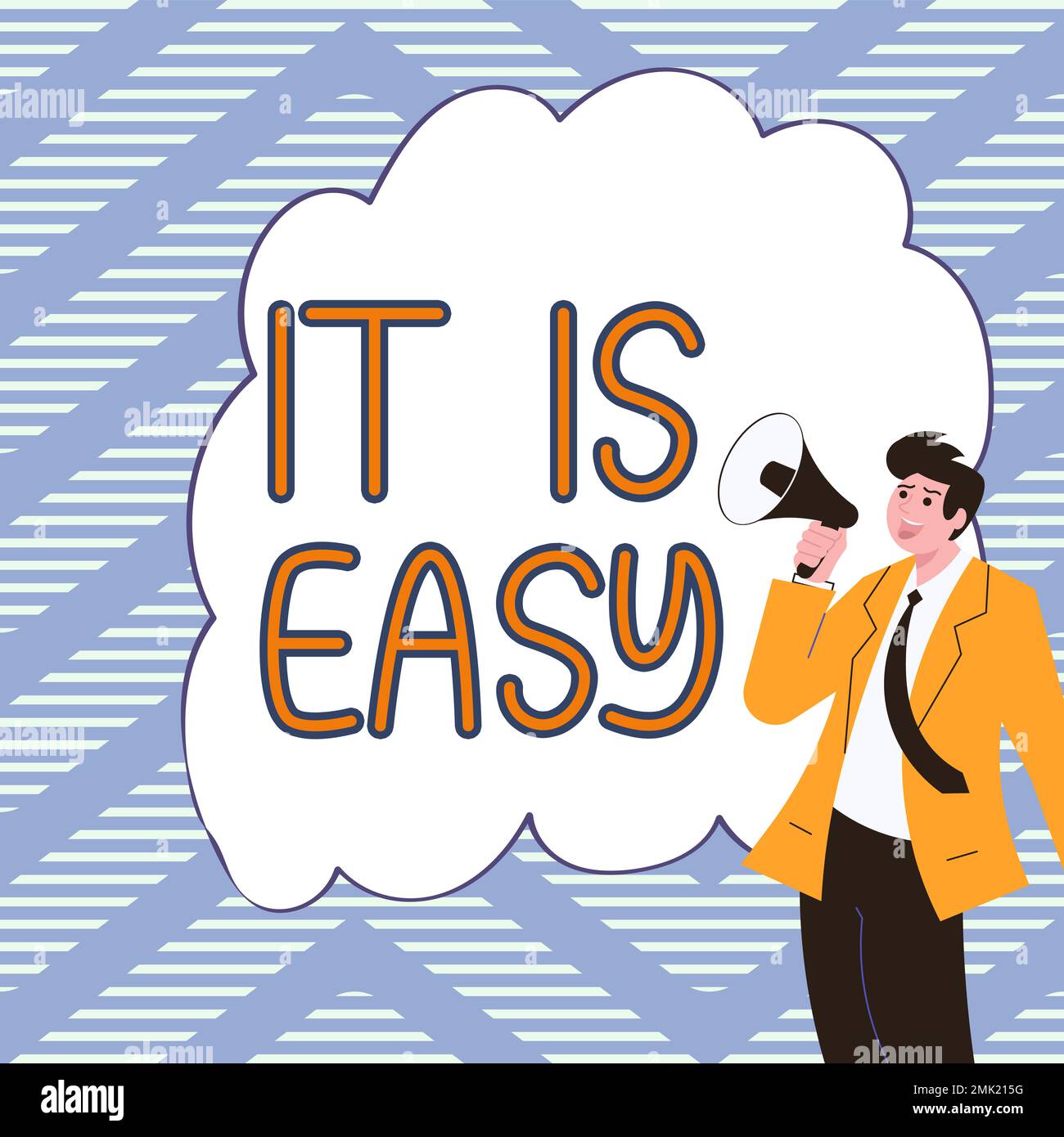 Writing displaying text It Is Easy. Business idea clear simple not ...