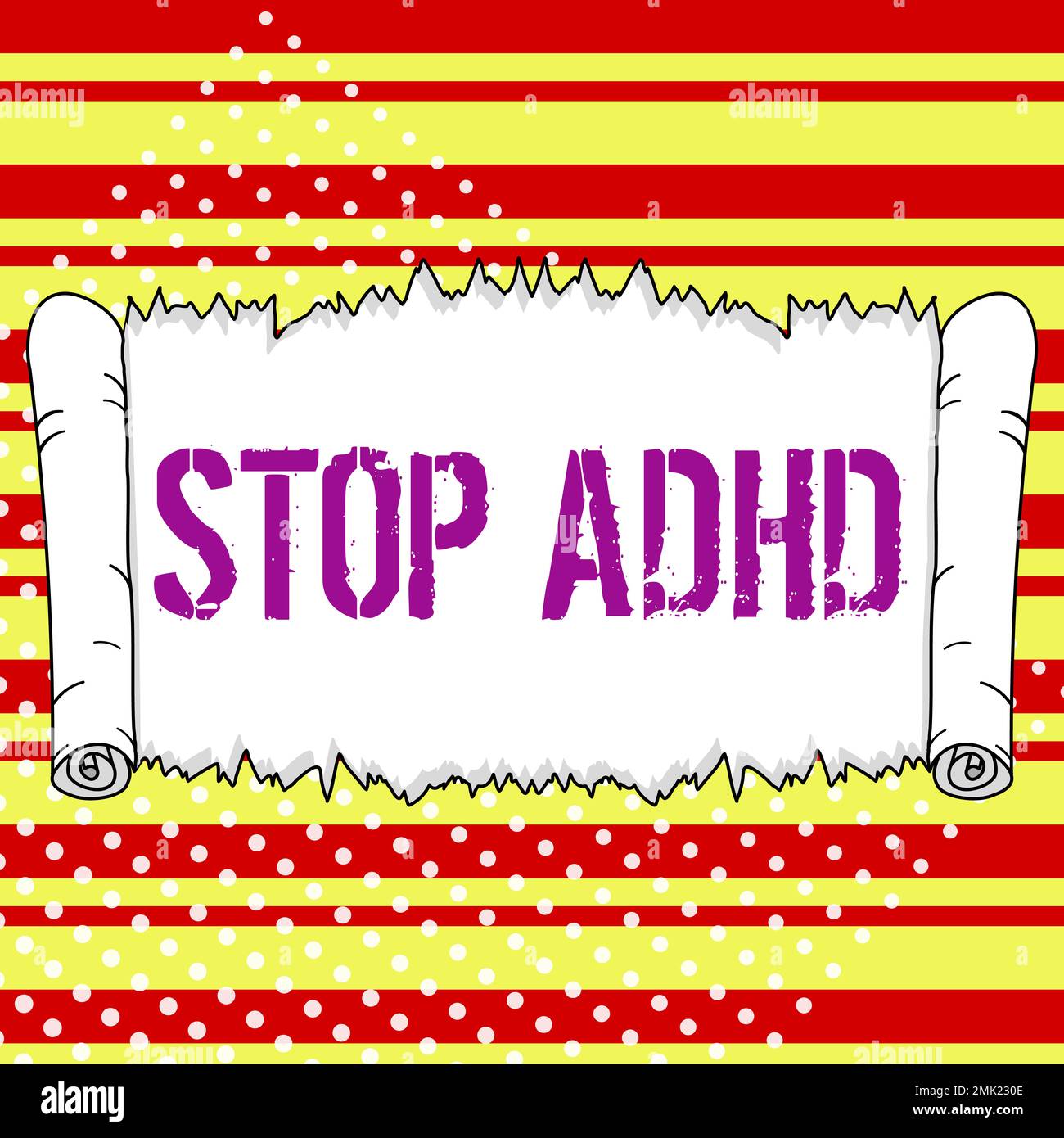 Inspiration showing sign Stop Adhd. Concept meaning Put at end the ...