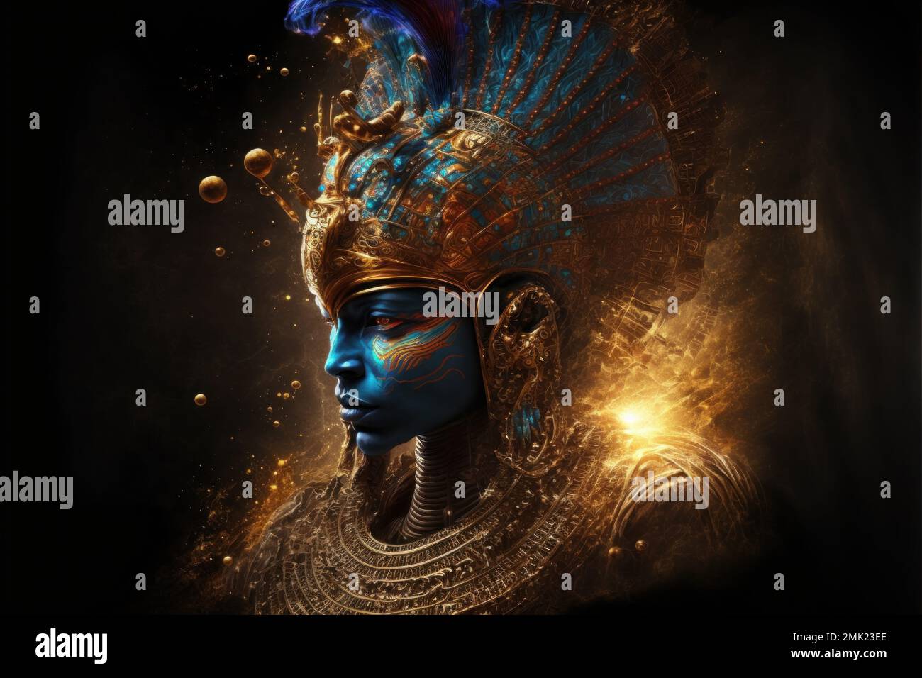 Ancient egypt head gold hi-res stock photography and images - Alamy