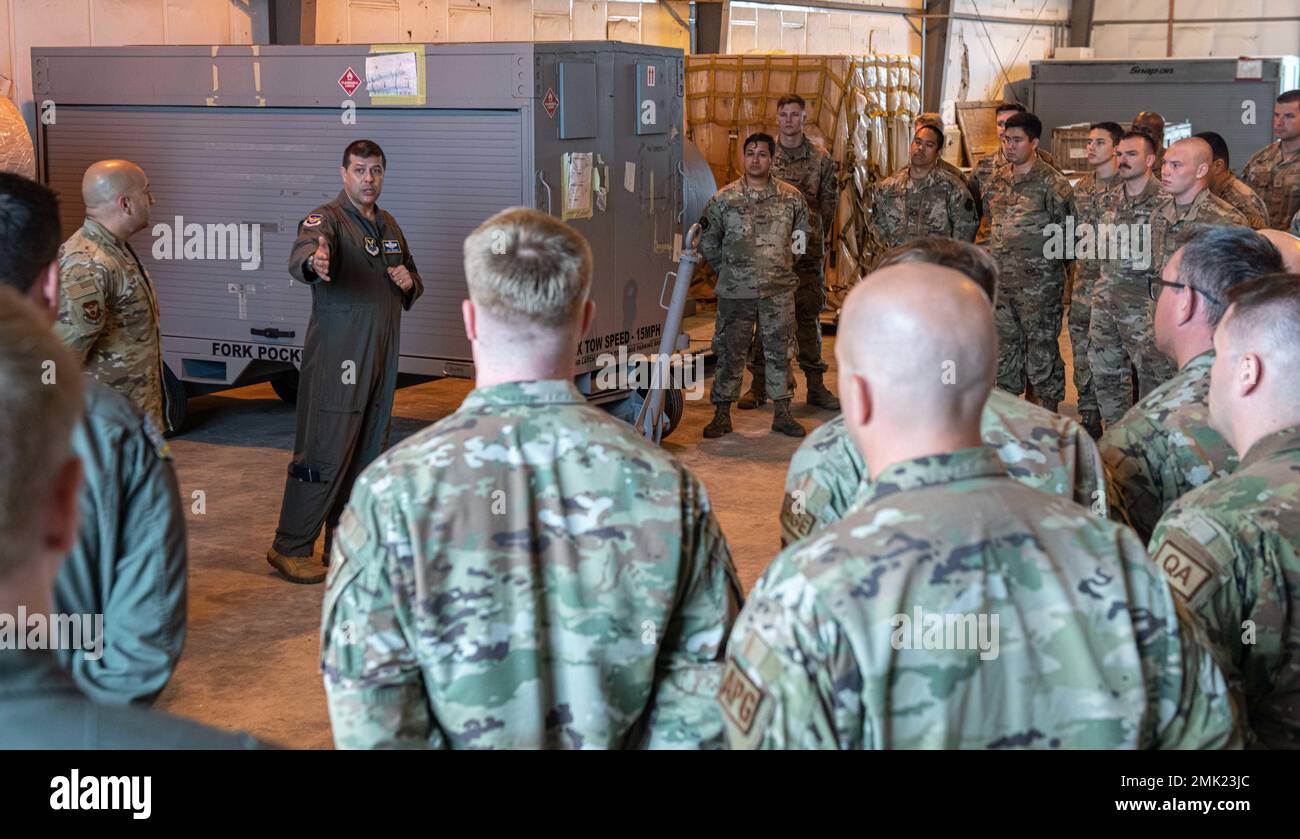 U.S. Air Force Maj. Gen. Andrew Gebara, eighth Air Force commander, and ...