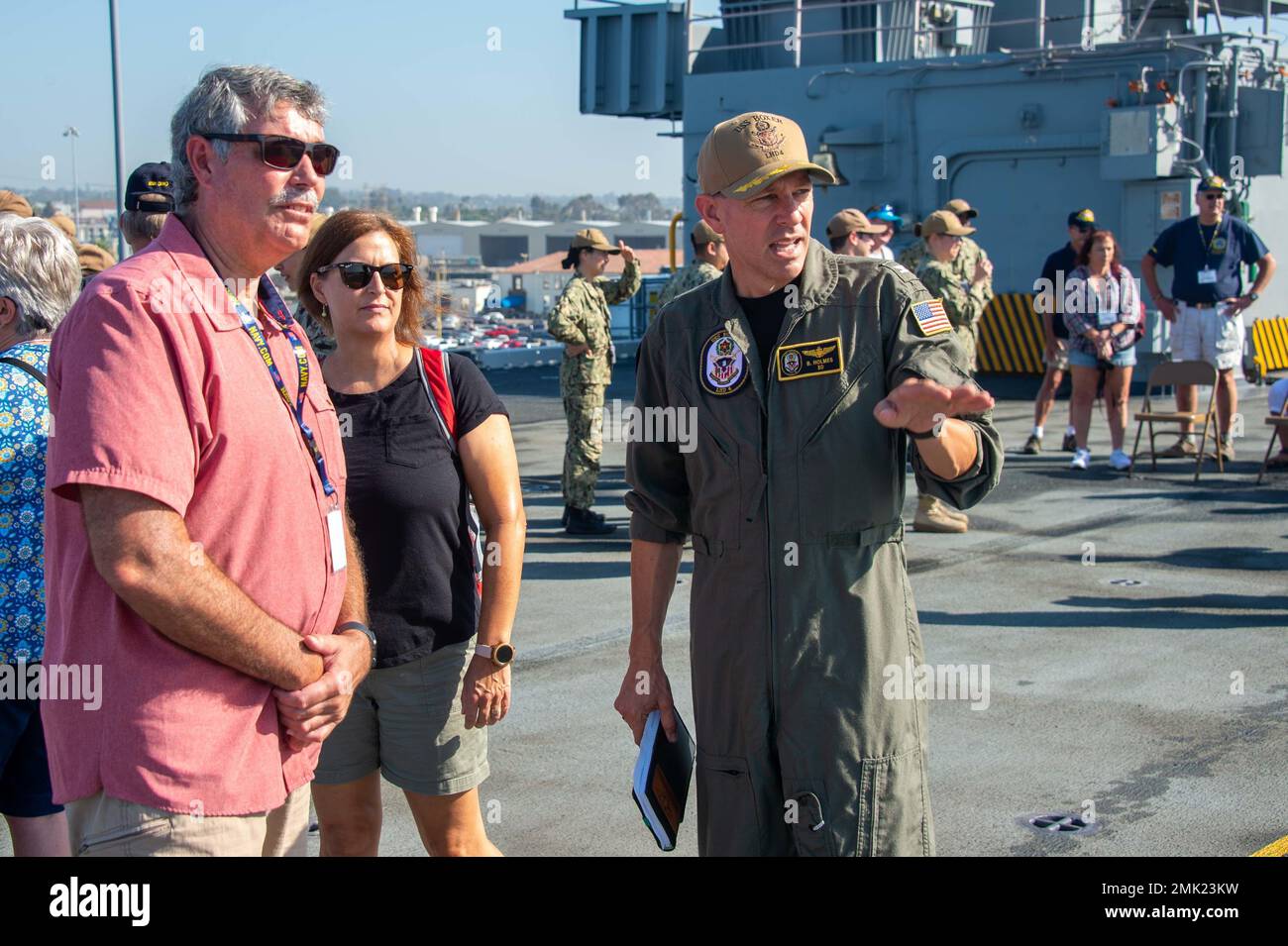 SAN DIEGO (September 2, 2022) – Capt. Brian Holmes, executive officer of USS Boxer (LHD 4), and ...