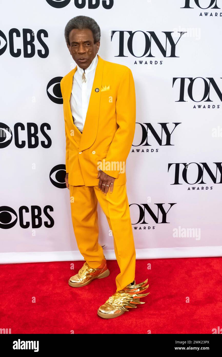 Andre De Shields participates in the 73rd annual Tony Awards "Meet the ...