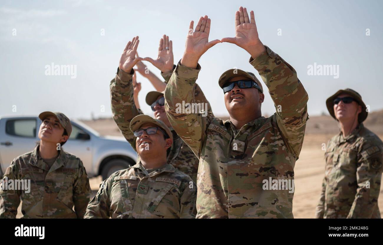 332d Expeditionary Security Forces Squadron train on counter drone ...
