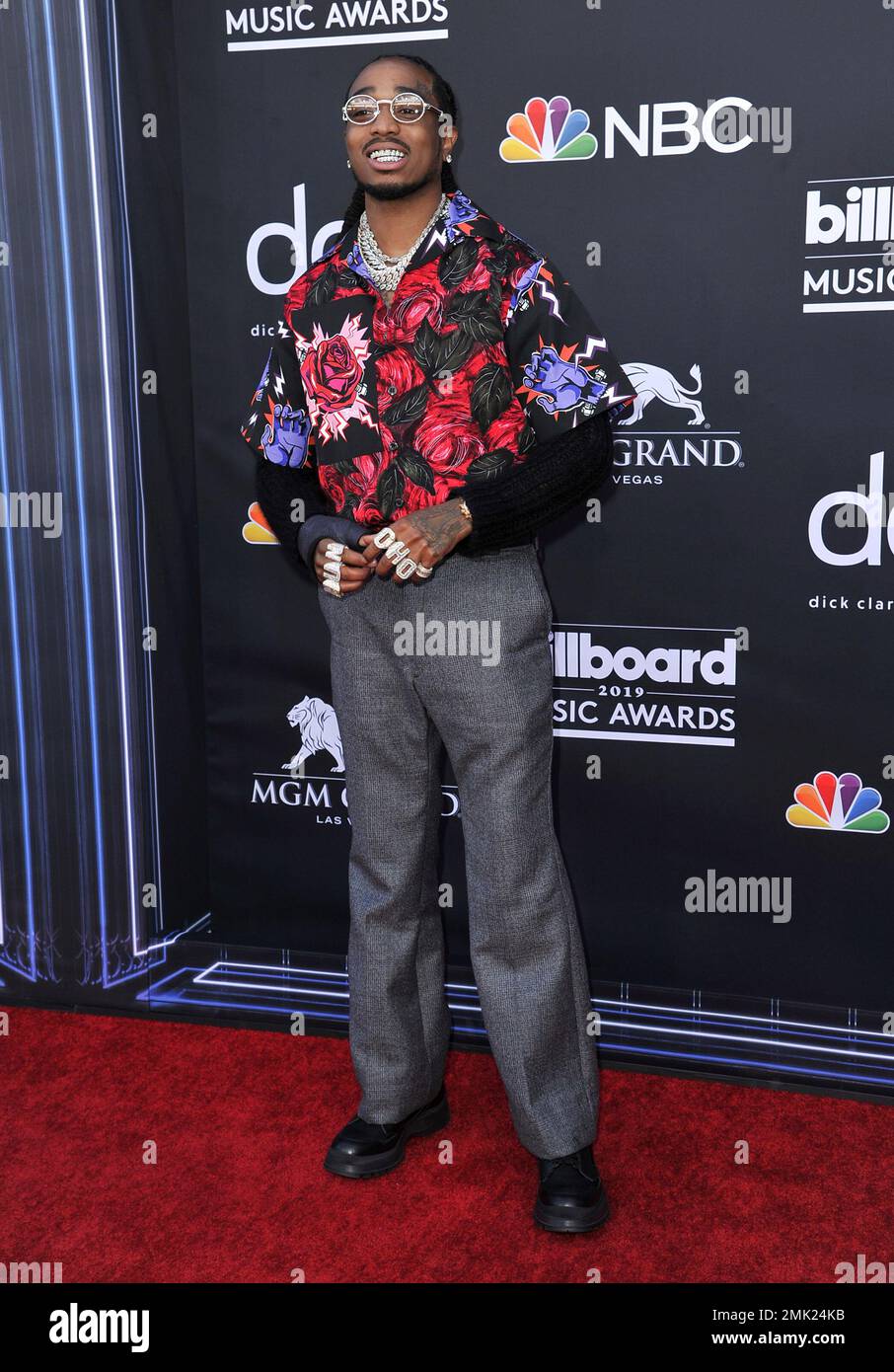 Quavo arrives at the Billboard Music Awards on Wednesday, May 1, 2019 ...
