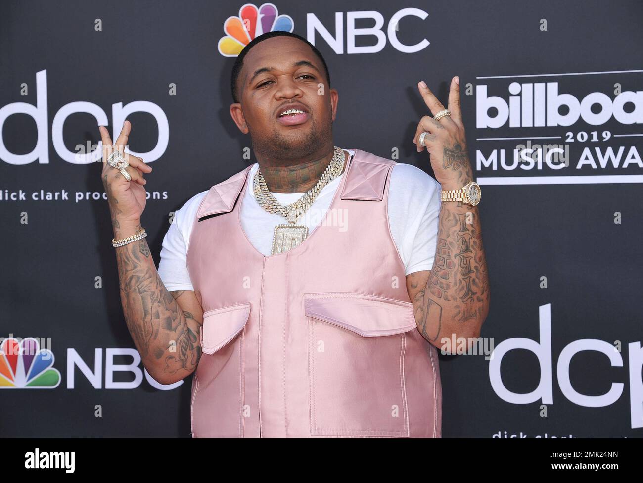 Mustard arrives at the Billboard Music Awards on Wednesday, May 1, 2019 ...