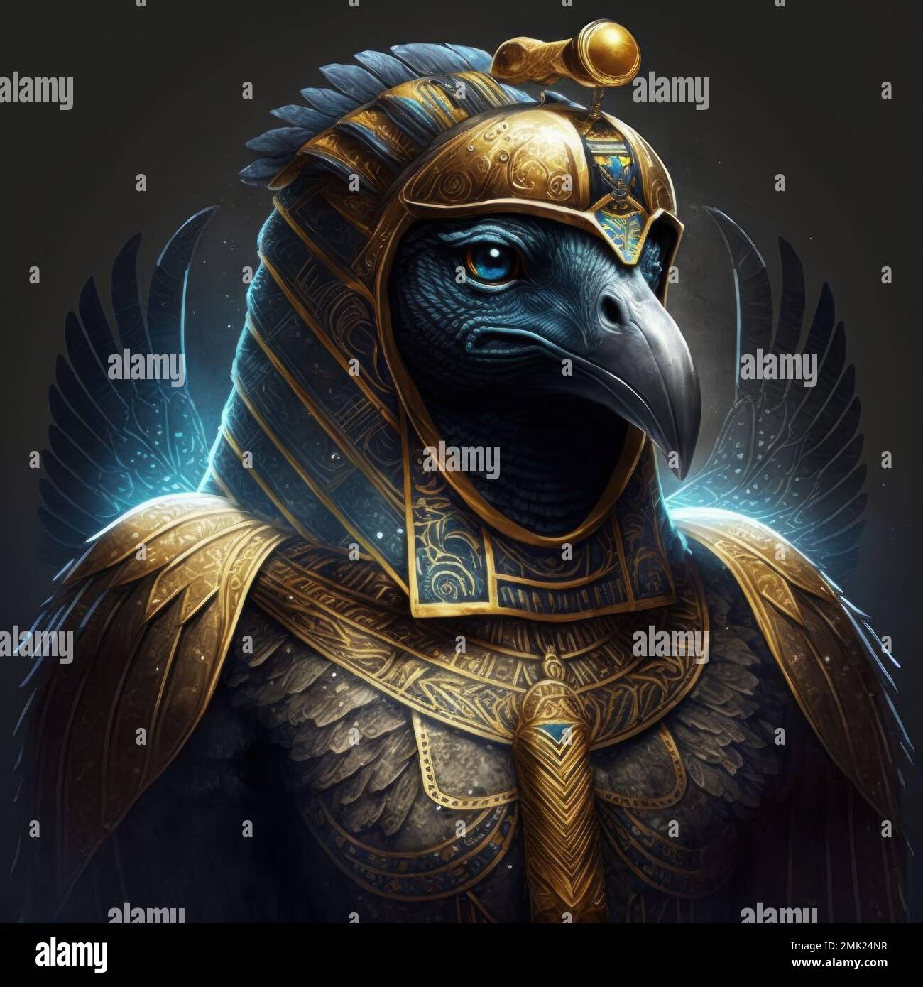 Egypt horus gold head hi-res stock photography and images - Alamy