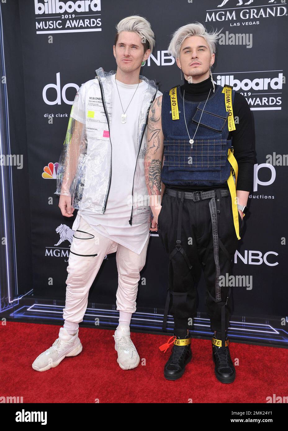 Kyle Trewartha, left, and Michael Trewartha, of Grey, arrive at the ...