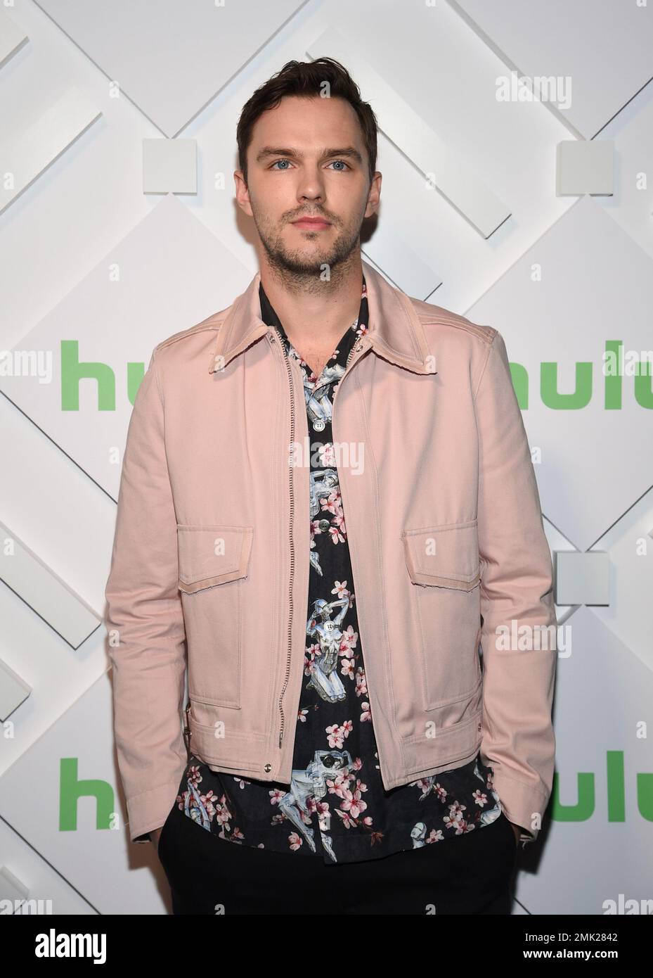 Actor Nicholas Hoult attends the Hulu 2019 upfront presentation ...