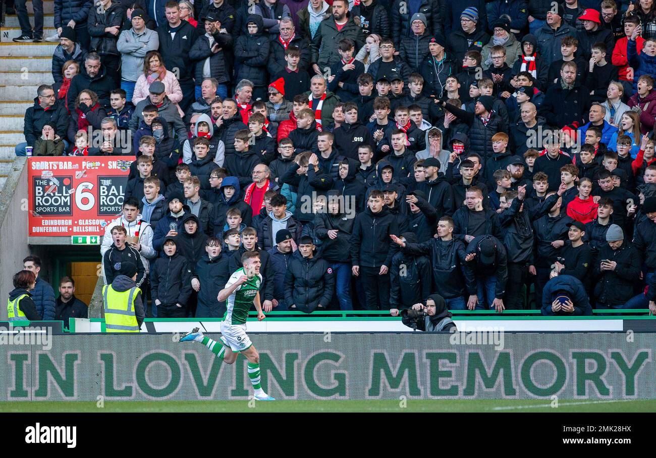 28th January 2023; Easter Road, Edinburgh, Scotland: Scottish ...