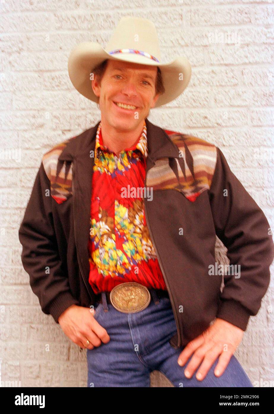 The cowboy look of country singer Chris LeDoux, pictured in Nashville ...