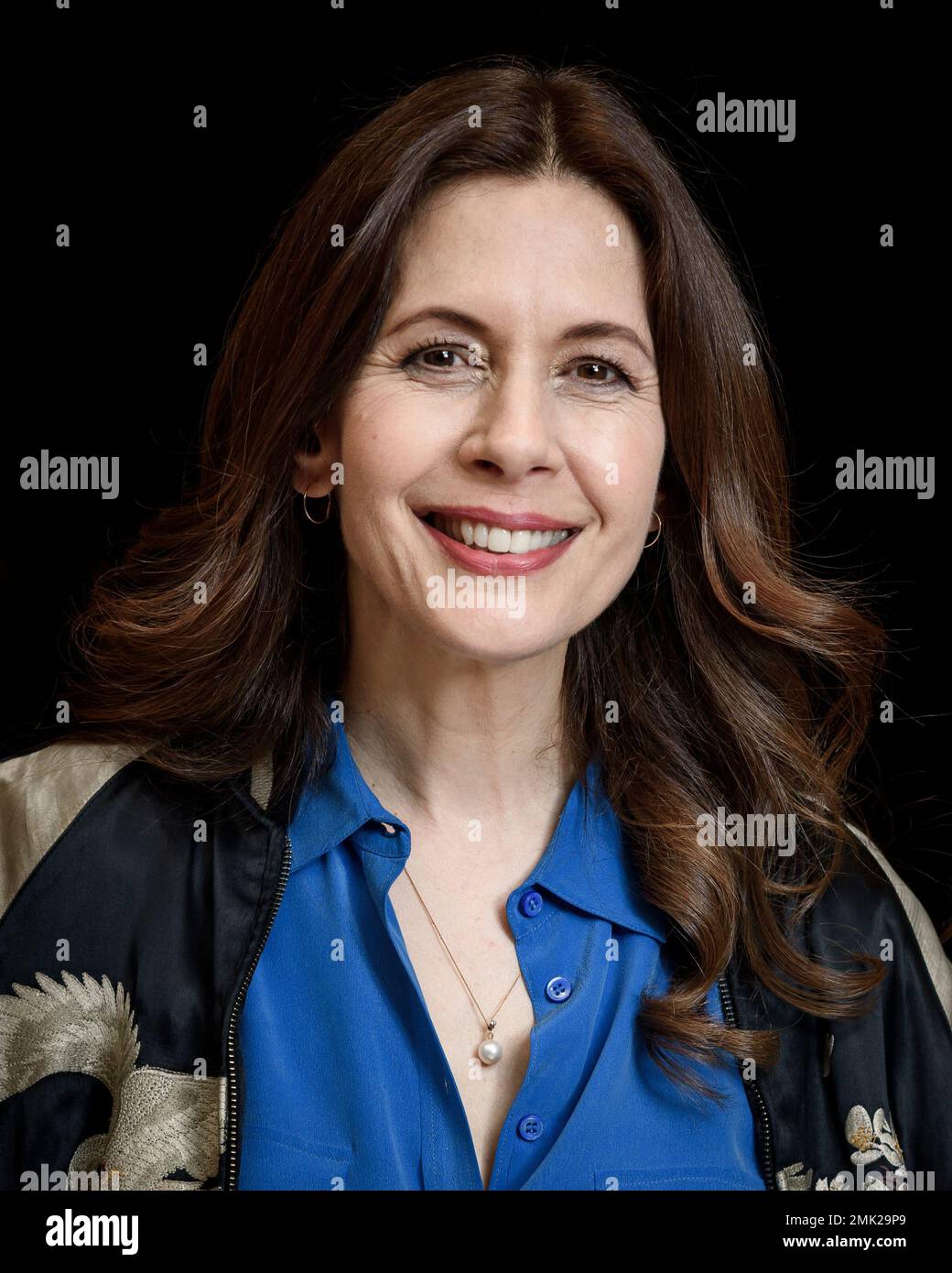 This April 24, 2019 photo shows actress Jessica Hecht posing for a ...