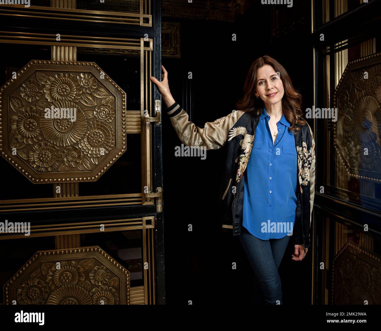 This April 24, 2019 photo shows actress Jessica Hecht posing for a ...