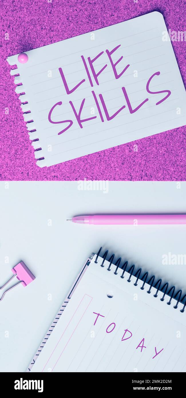 Text sign showing Life Skills. Business showcase that is necessary or ...