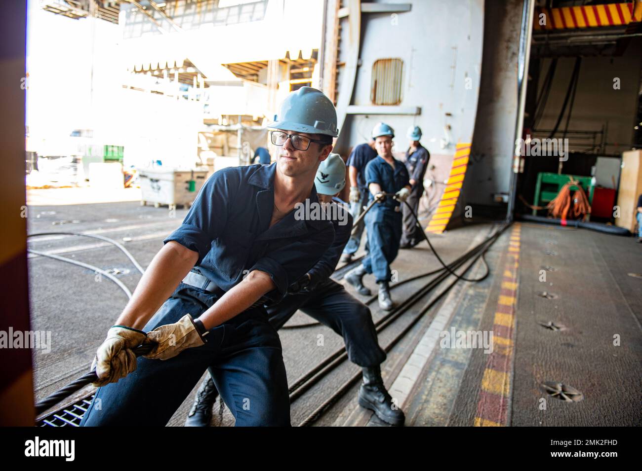 220902-N-YP095-2042 PORTSMOUTH, Va. (Sept. 2, 2022) Fireman Shane ...