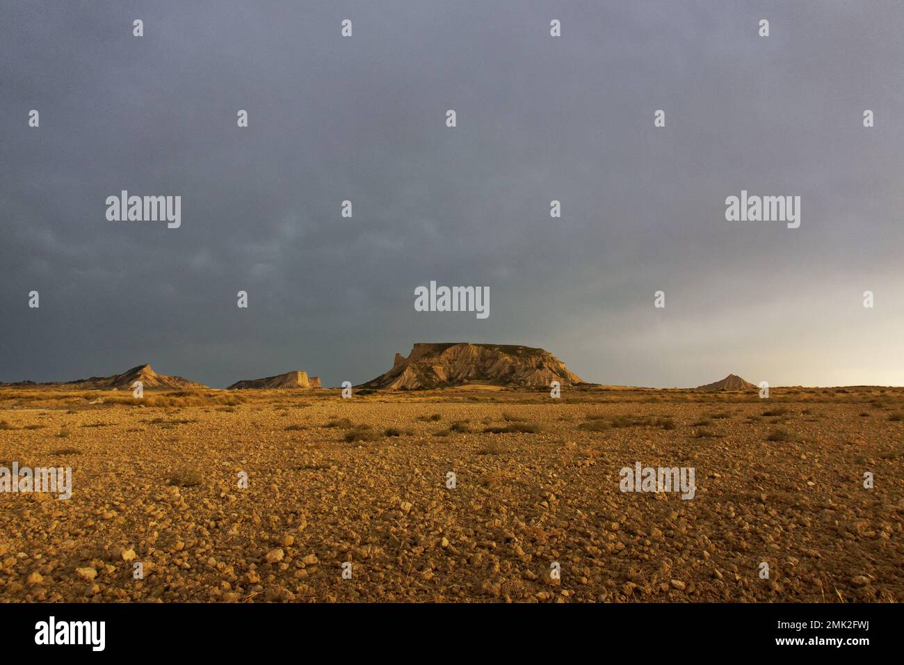 Saragossa in magic light and Bardenas Reales - a landscape from another ...