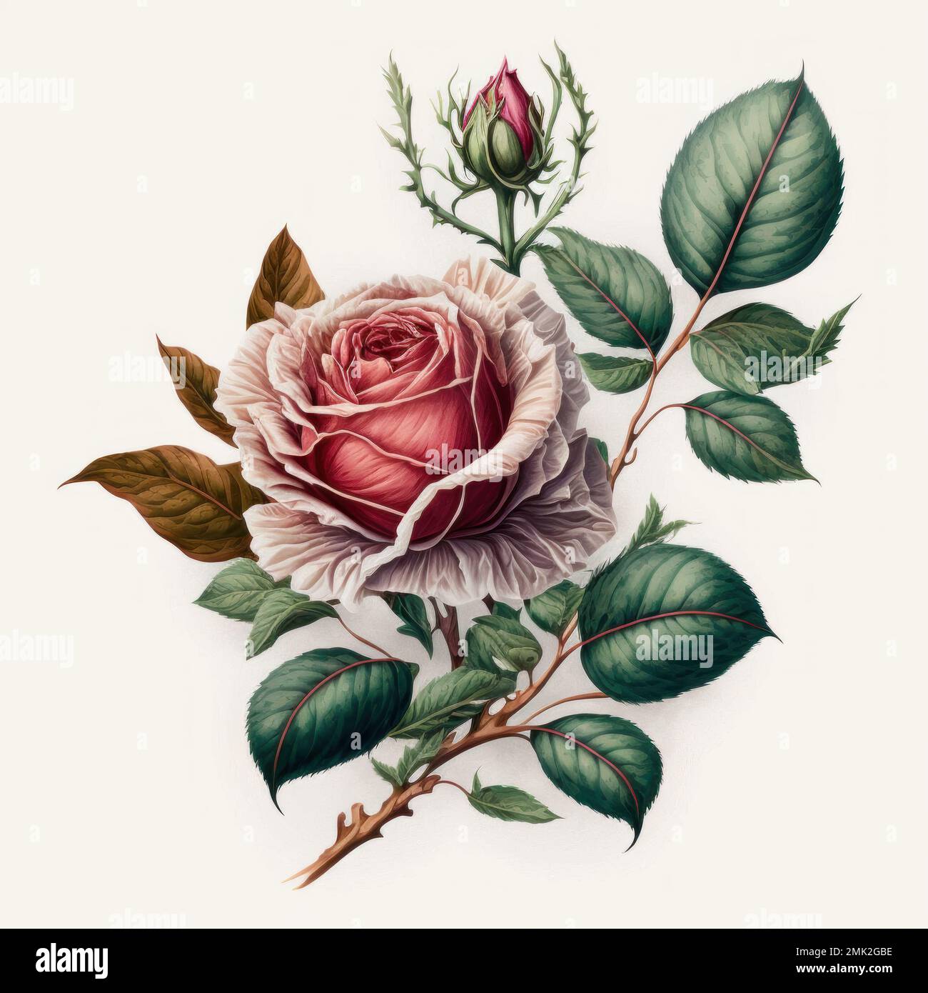 White rose for design hi-res stock photography and images - Alamy