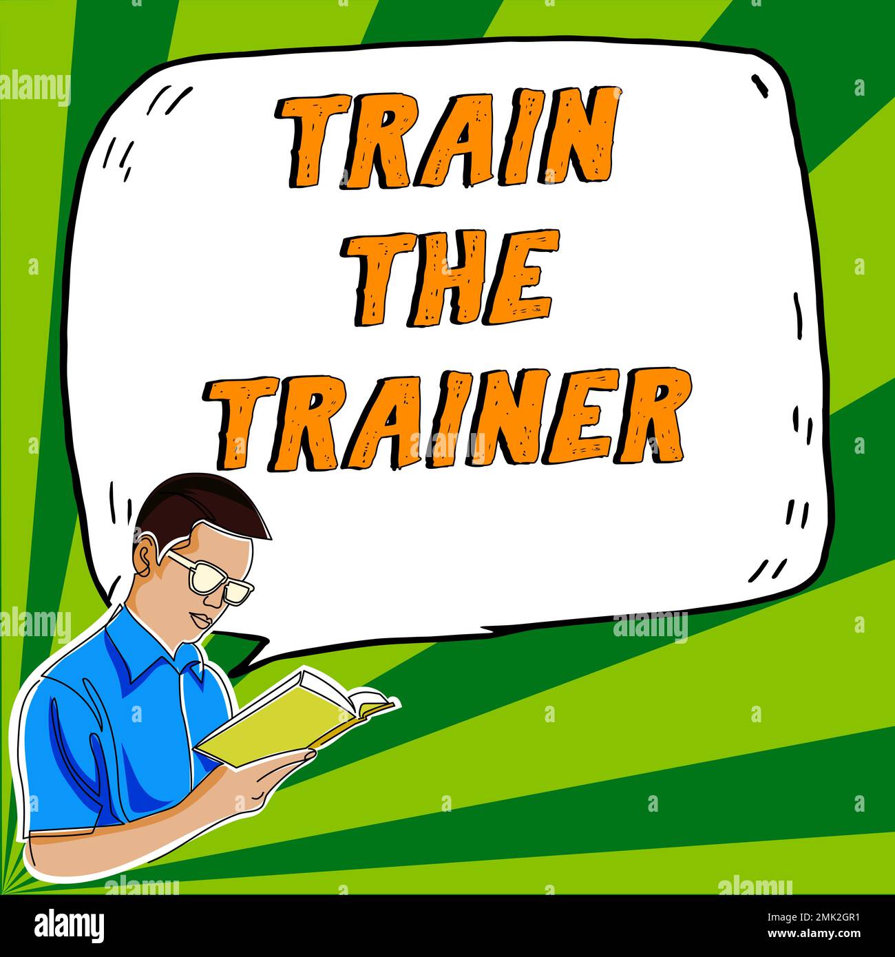Handwriting text Train The Trainer. Business approach identified to teach mentor or train others ...
