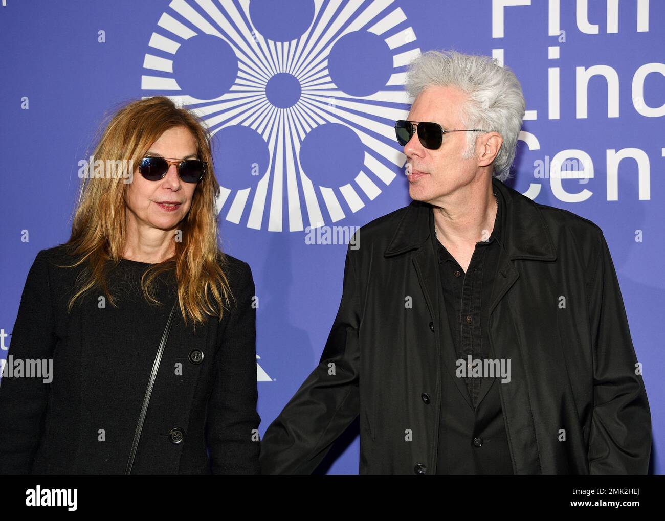 Sara Driver, left, and Jim Jarmusch attend the Film Society of Lincoln ...
