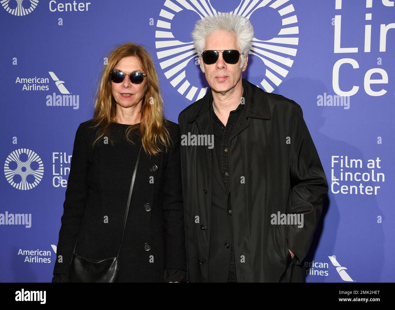 Sara Driver, left, and Jim Jarmusch attend the Film Society of Lincoln ...