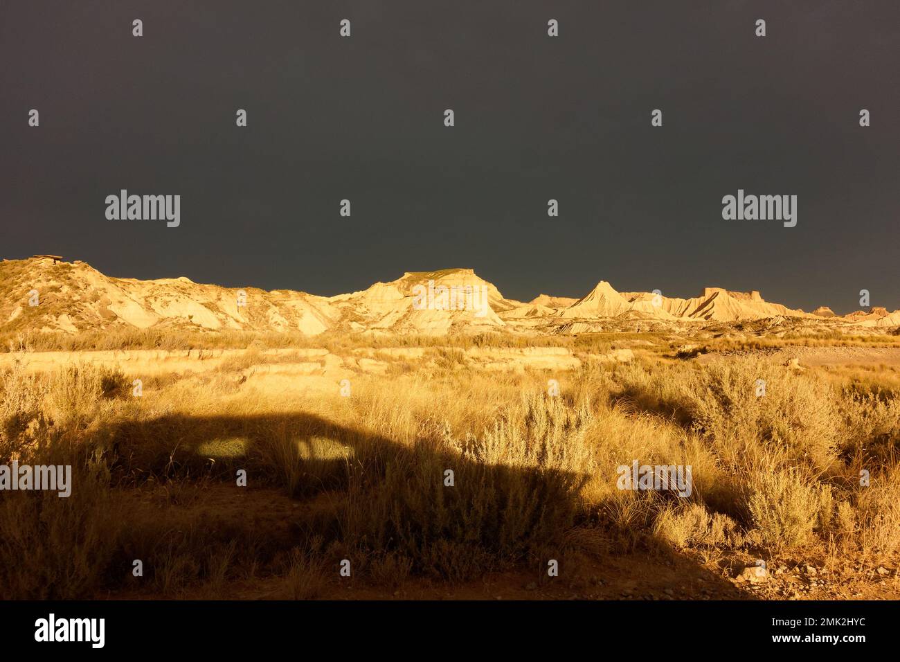 Saragossa in magic light and Bardenas Reales - a landscape from another ...