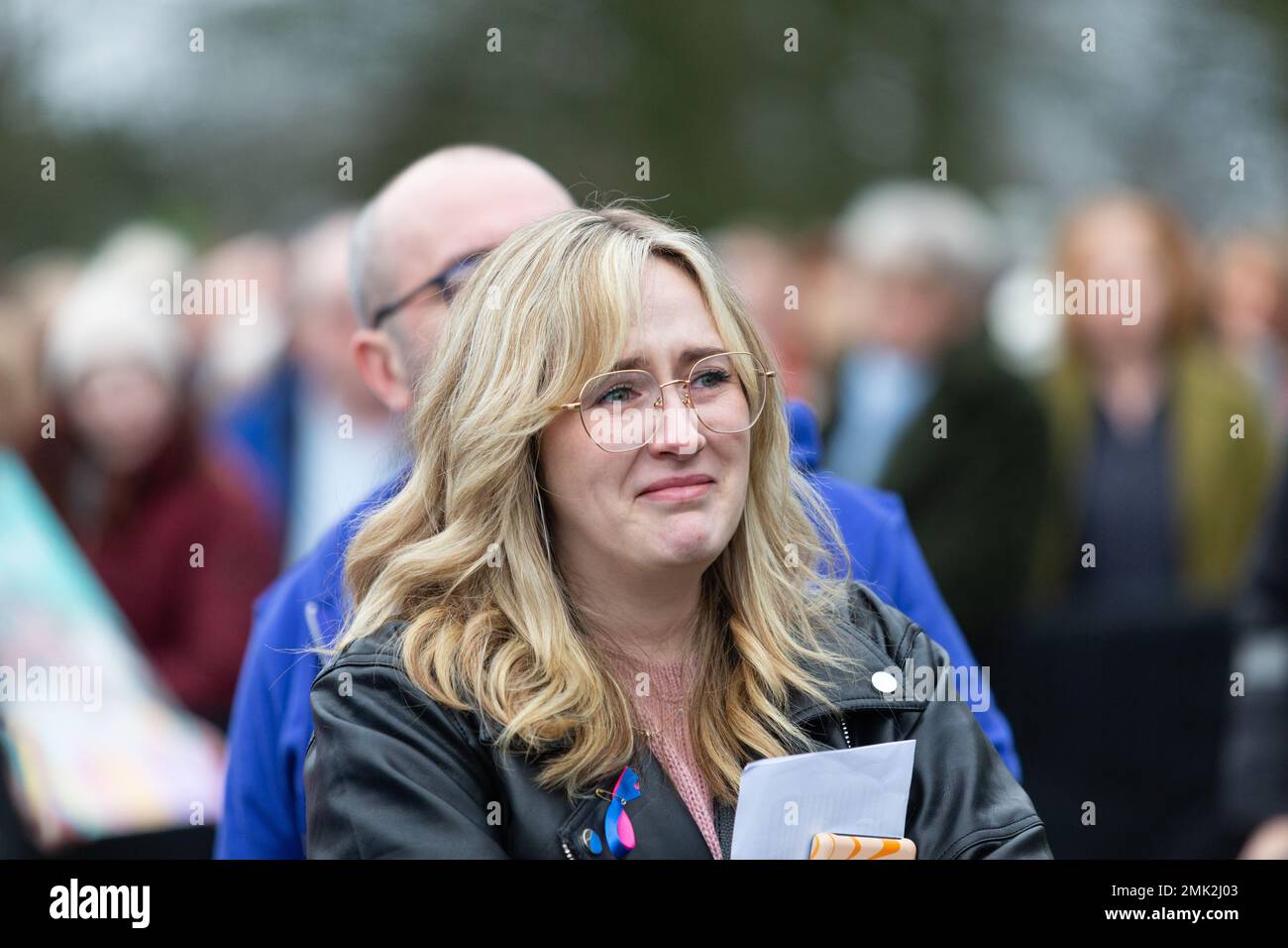 Lurgan UK. 28th Jan, 2023 There was over a 1000 people that gathered in ...