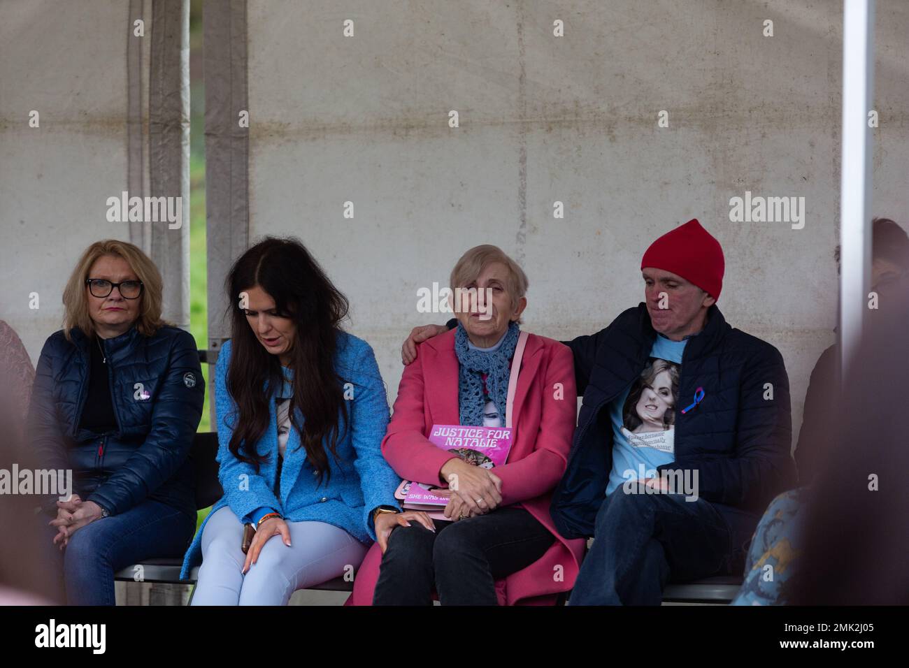 Lurgan UK. 28th Jan, 2023 (L-R) Jayne Doran, (Natalie's Childhood ...