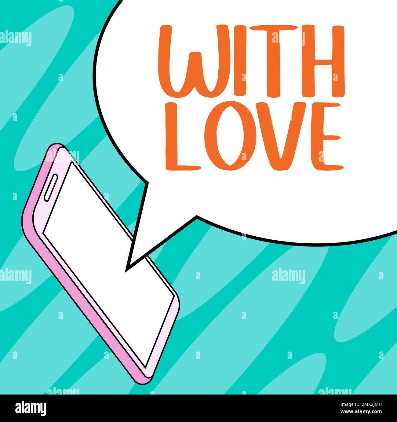 Text caption presenting With Love. Word Written on Compliment on ...