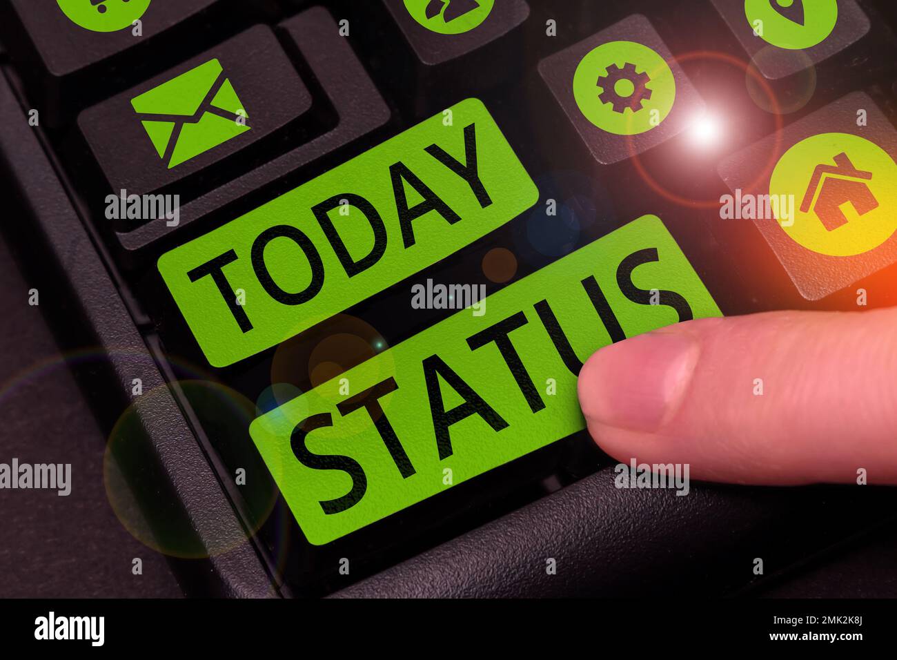 Sign displaying Status. Business showcase situation at a particular ...