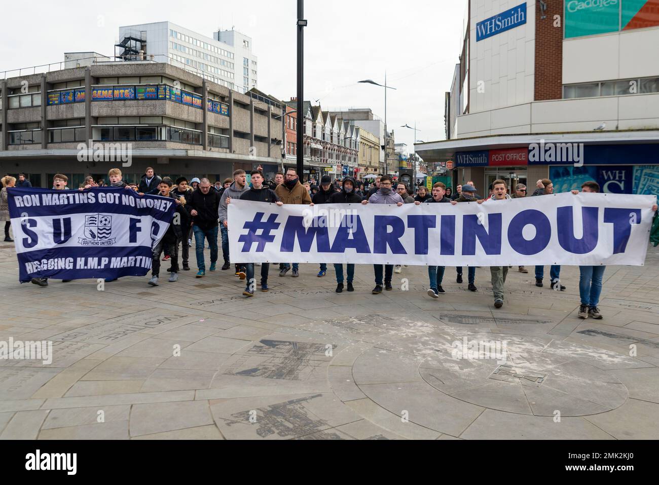 Southend on Sea, Essex, UK. 28th Jan, 2023. A protest is taking place ...