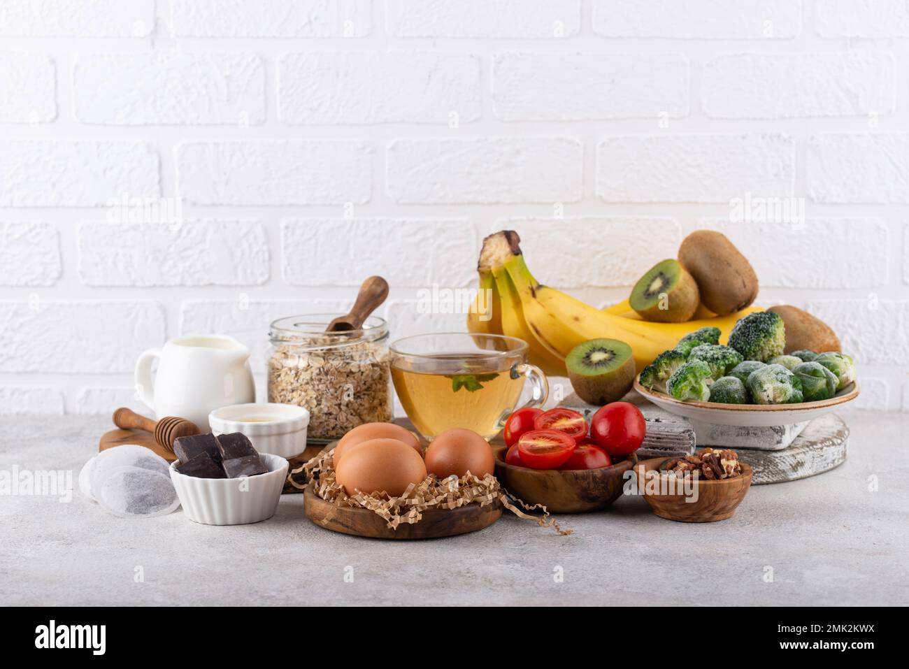 Assortment of products containing melatonin Stock Photo - Alamy