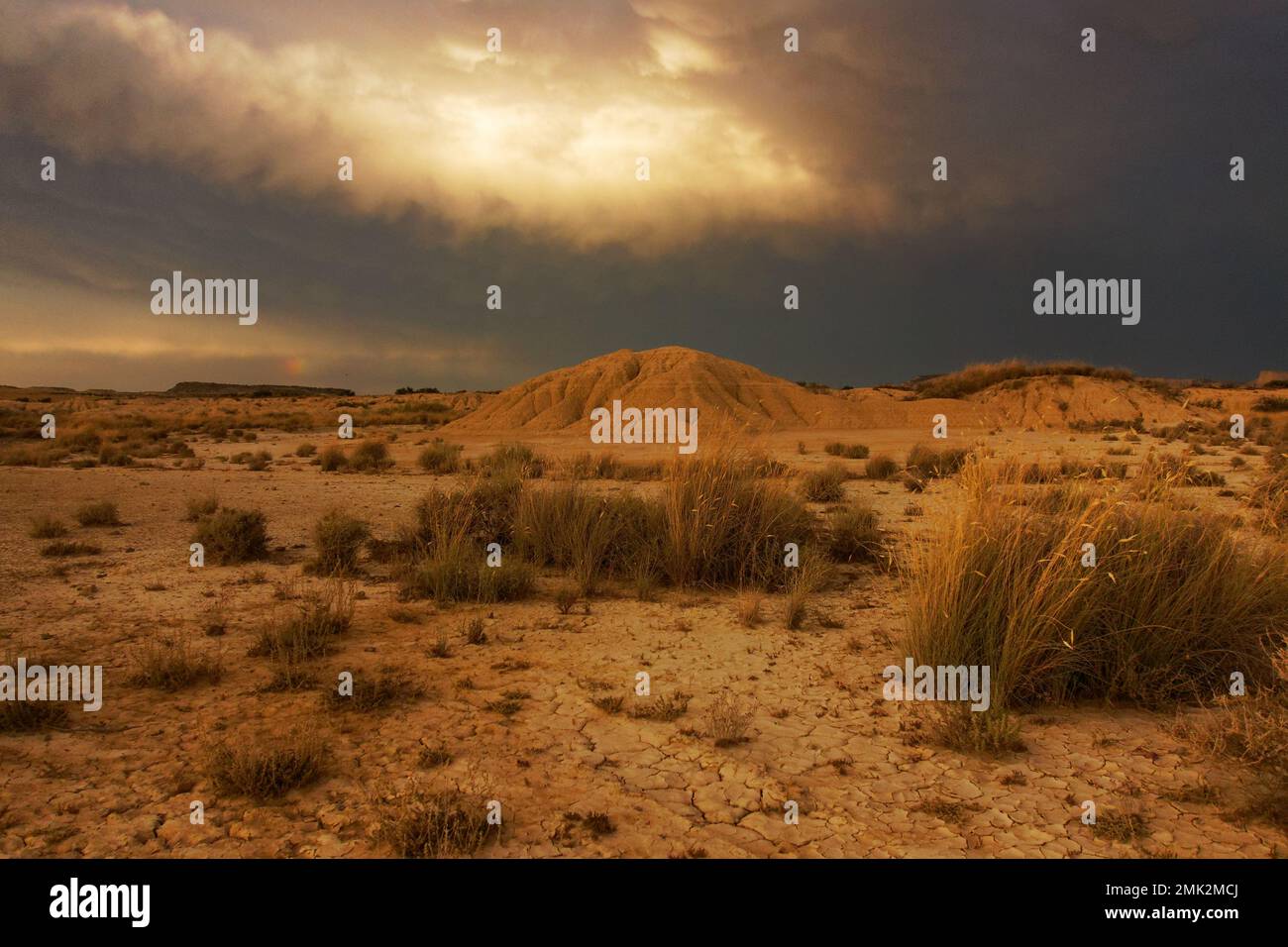 Saragossa in magic light and Bardenas Reales - a landscape from another ...