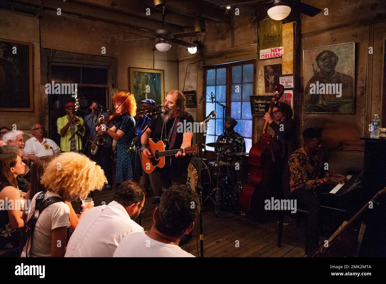 Eleanor Whitmore, left, and Steve Earle perform with the Preservation ...